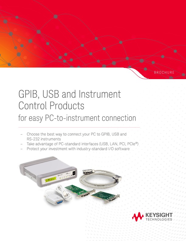 GPIB, USB and Instrument Control Products for Easy PC-to-Instrument Connection PDF Asset Page ...